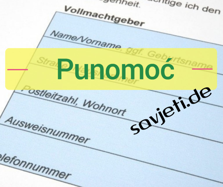 punomoc bosna – Savjeti.de